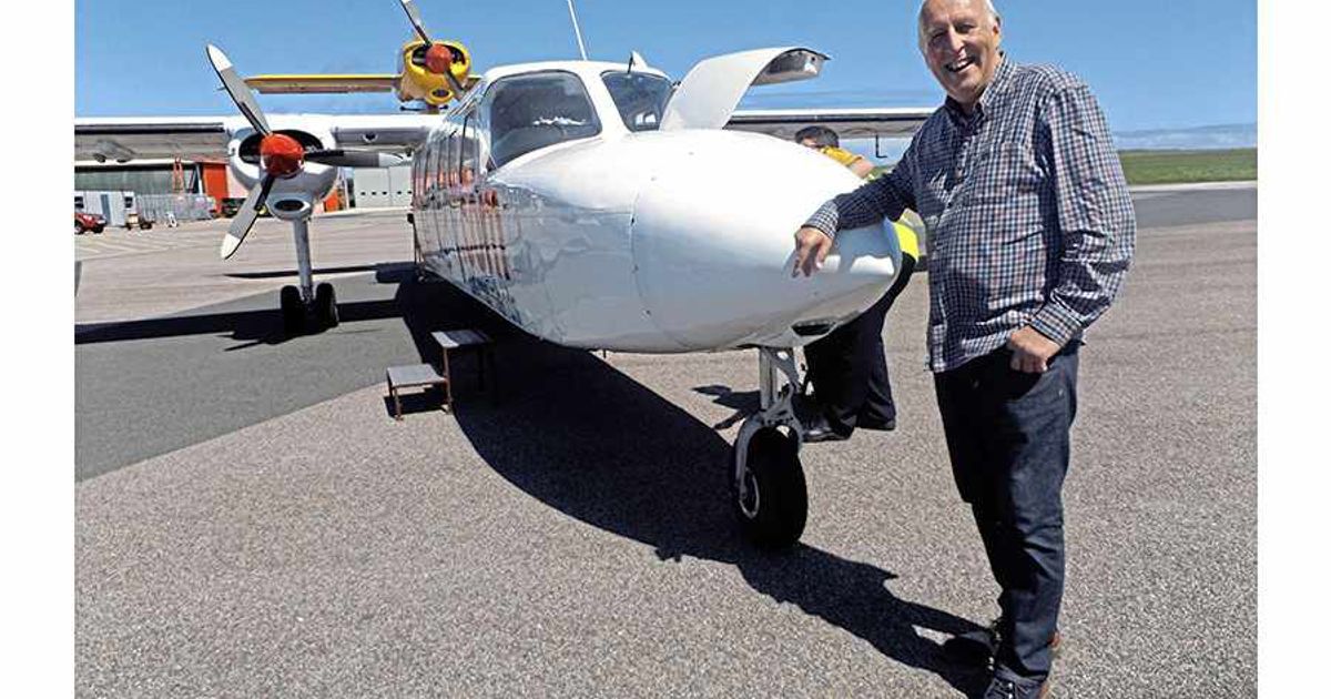Alderney bids farewell to Trislander Victor Tango