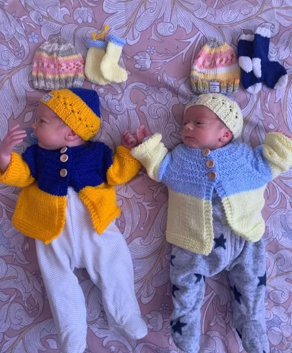 First birthday for knitting for Ukraine