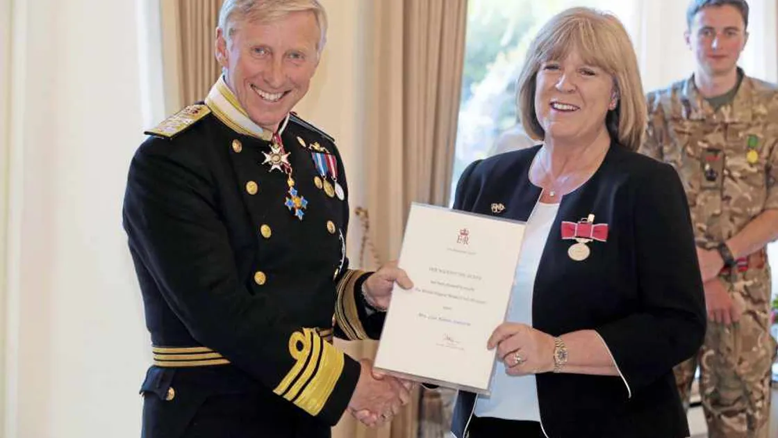 Chair of Gadoc presented with British Empire Medal