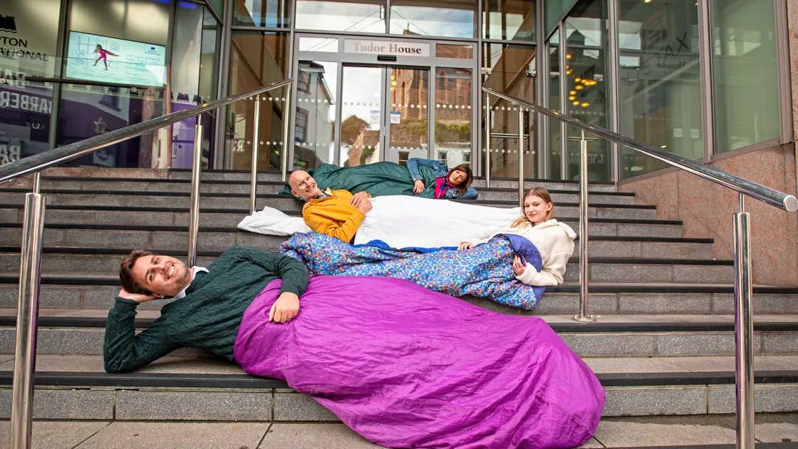 Skipton and Caritas organise a mass overnight rough sleep