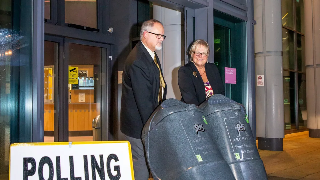 All straight-forward at polling stations, but quiet