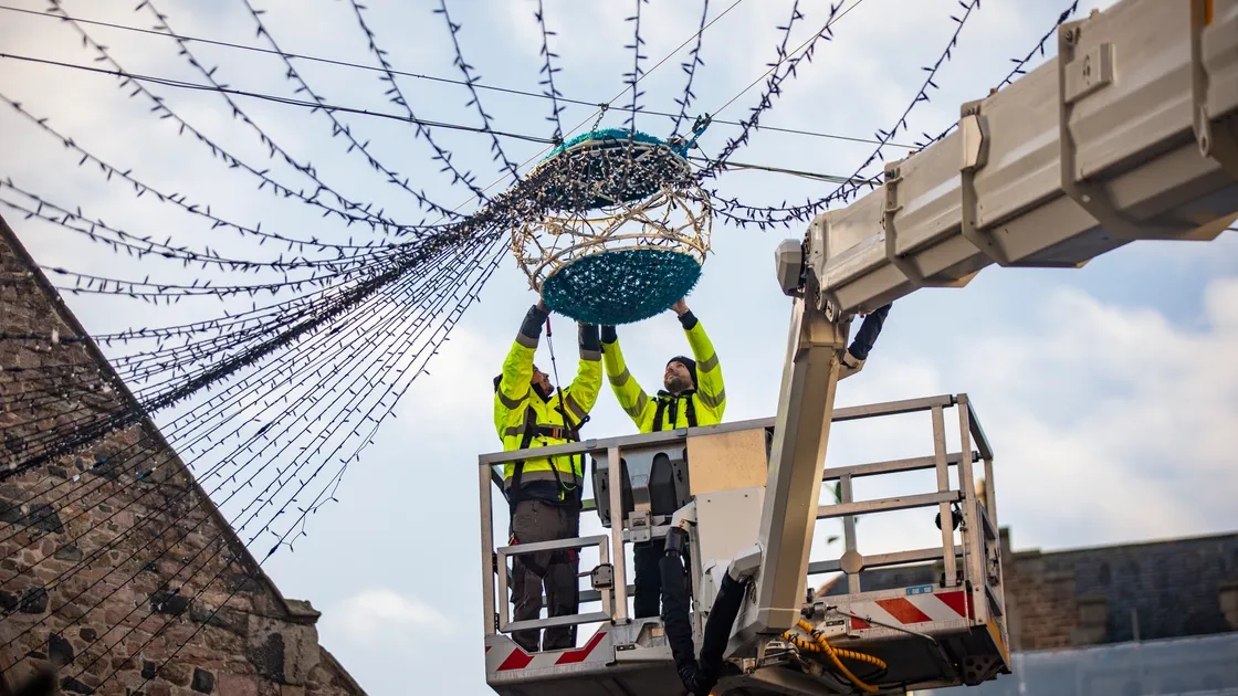 Town’s Christmas lights get taken down