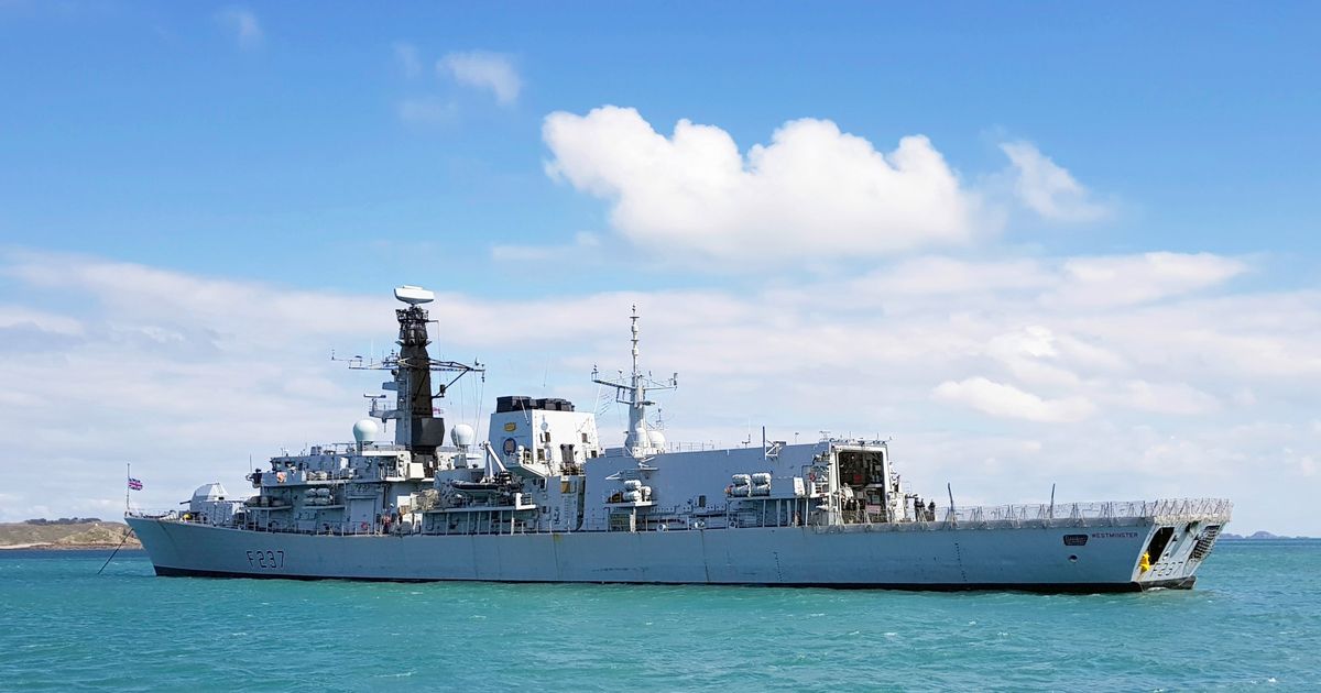 Navy’s ‘Bond ship’ visits on exercise