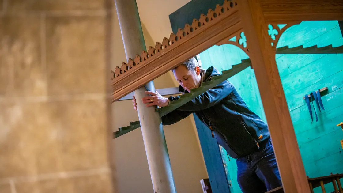 Forest Church organ taken apart to tackle woodworm