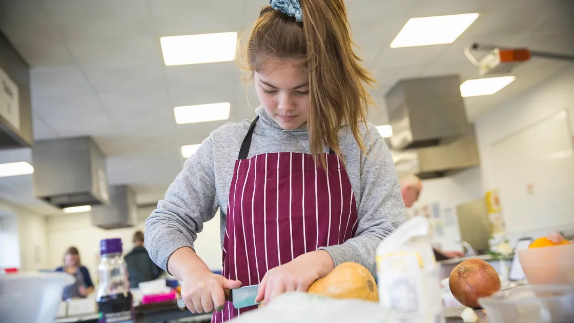 The heat is on for students cooking up competing dishes