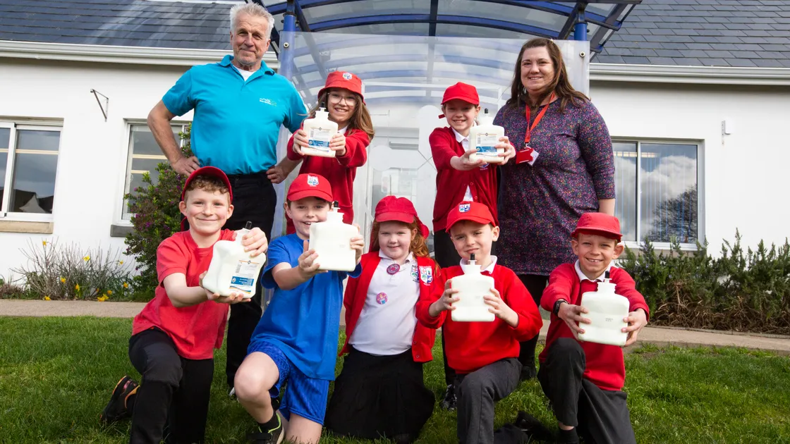 Free suncream for Vale Primary, thanks to Mug