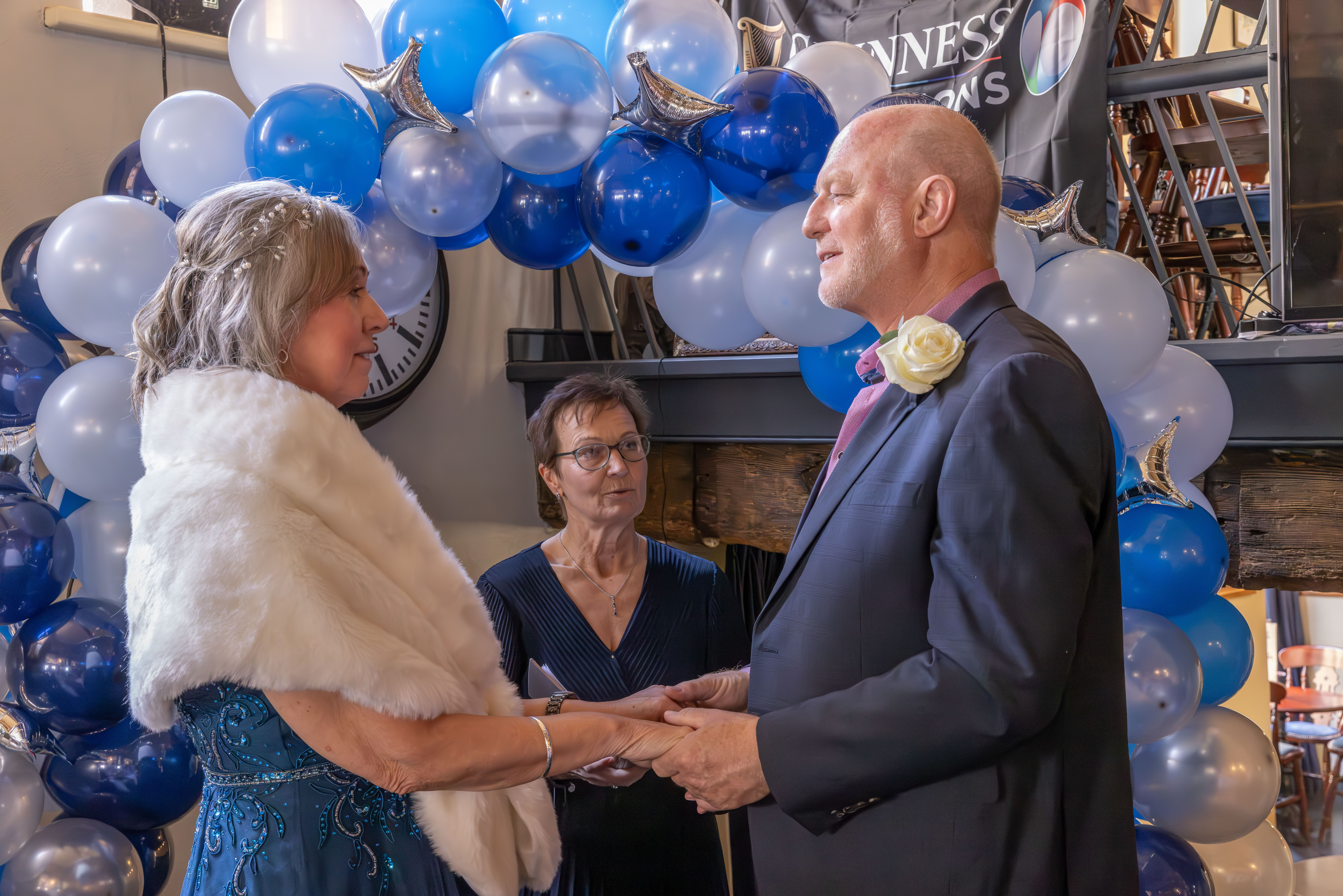 Guests say sip, sip hooray to couple in first pub wedding
