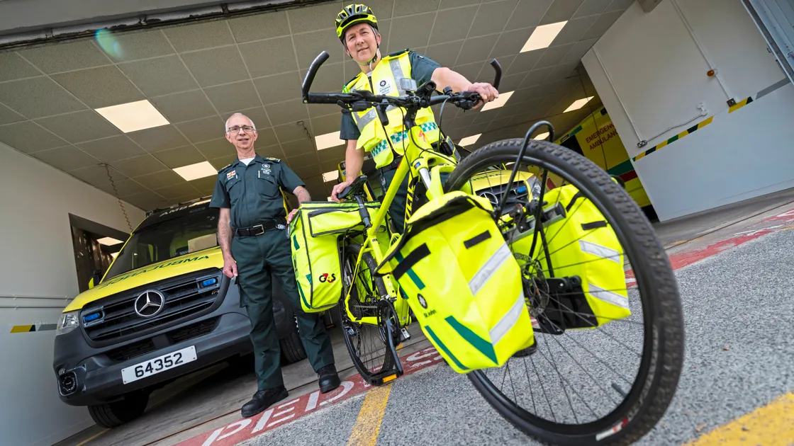 Paramedics ready to pedal into action on Liberation Day