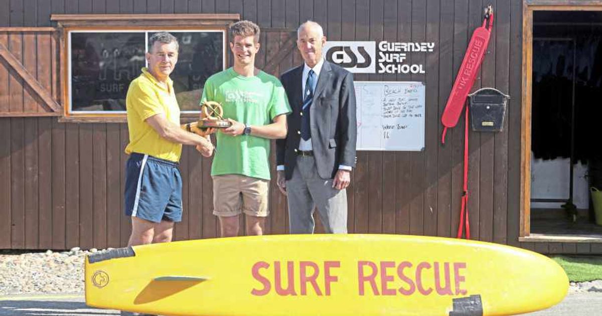 Surf school is given award for its services to lifesaving