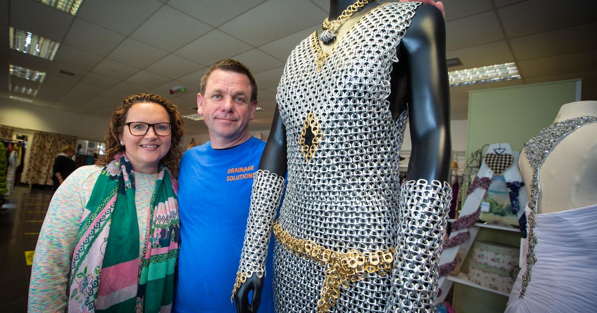 Ring-pull dress catches eye of London fashion scene