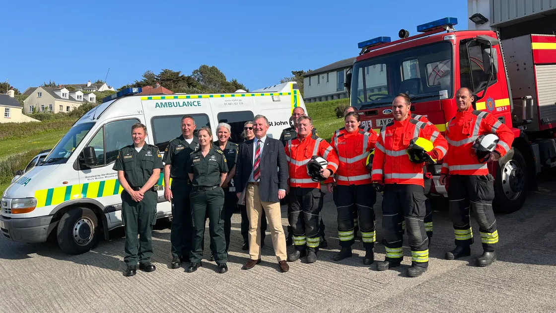Lt-Governor sees Alderney emergency services training