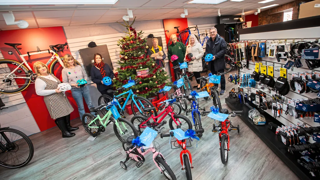 Groves charity gifts 30 children’s bikes for Christmas