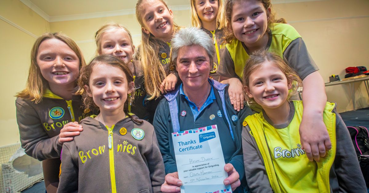 Brownie leader award for 25 years of service