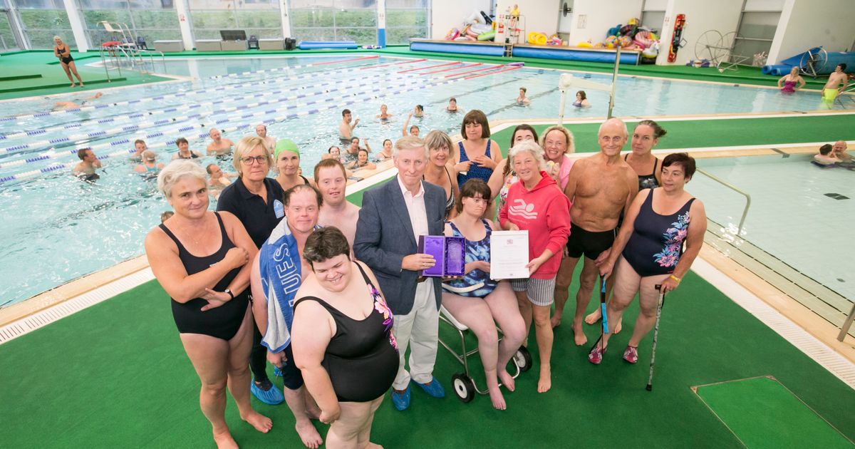 Disabled swimmers receive royal award