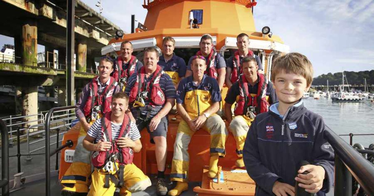 Harry, 8, is a boy on own lifeboat mission