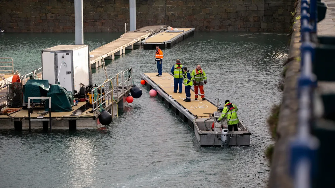 Albert Marina pontoons are being renewed