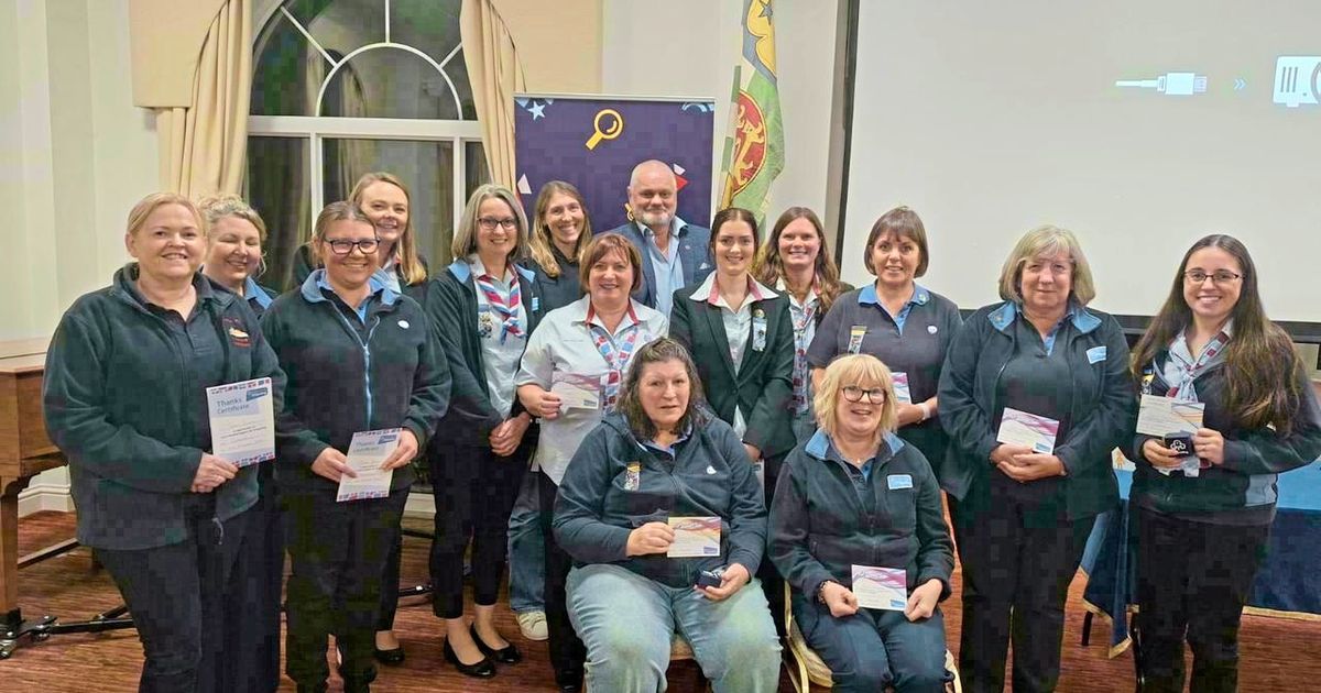 Girlguiding members presented with awards
