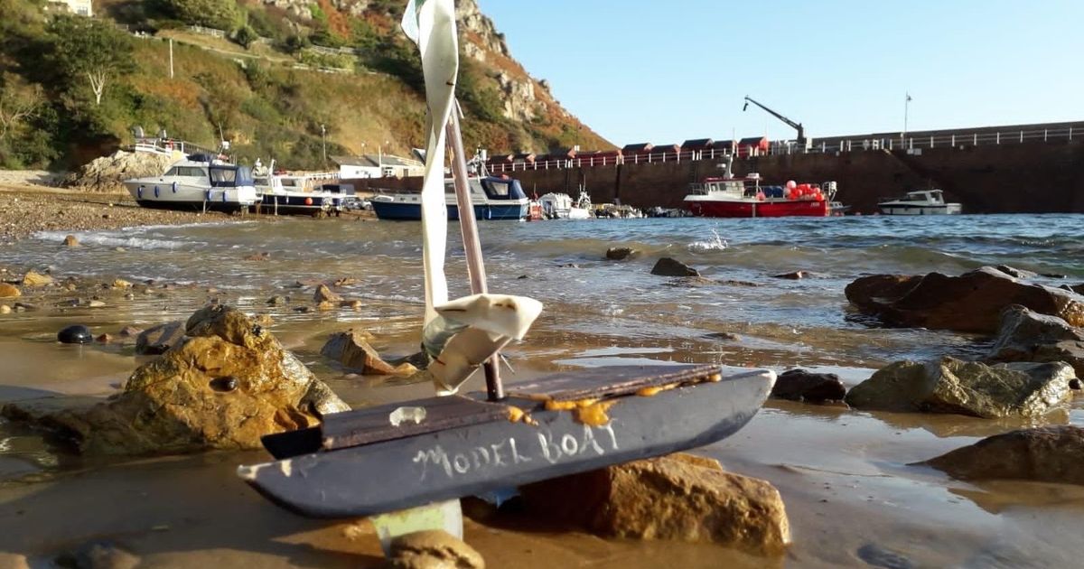 Guernsey model boat washes up on Jersey shore