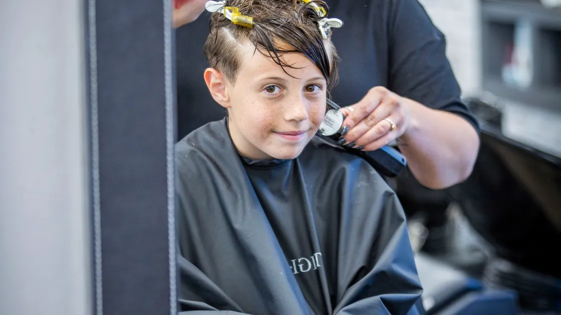 Jack donates his long locks to the Little Princess Trust