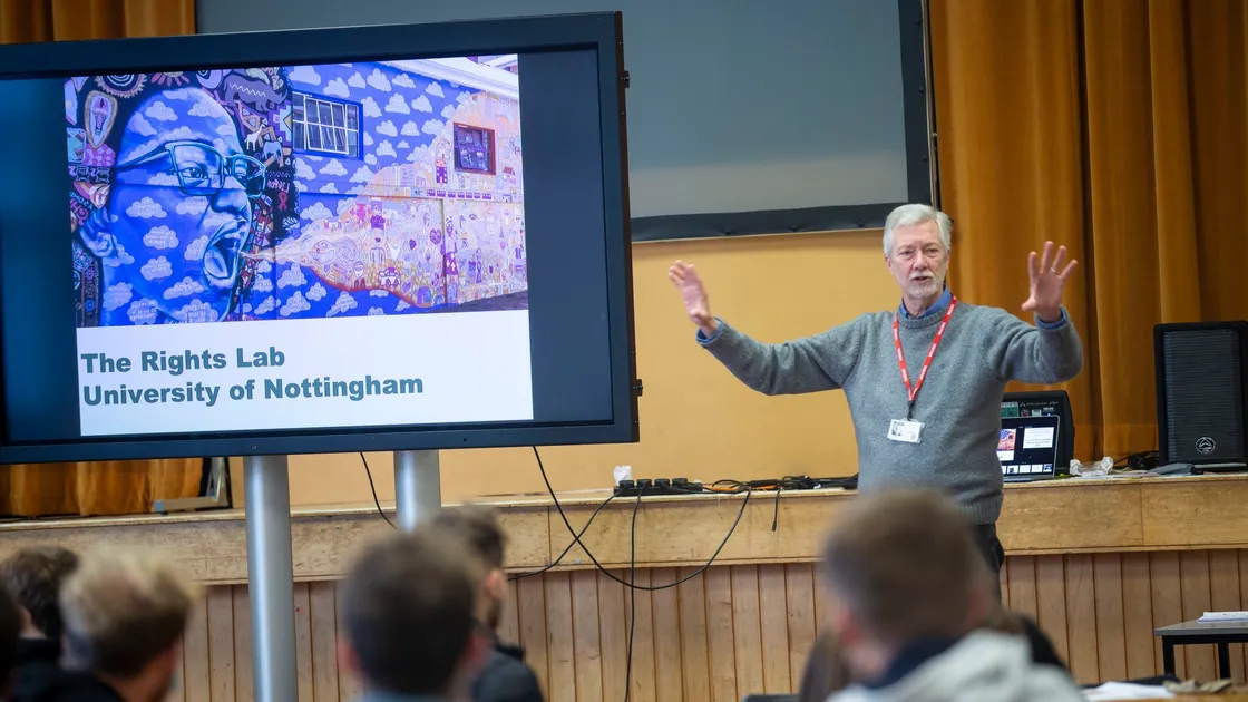 College of FE students are given talk on human rights