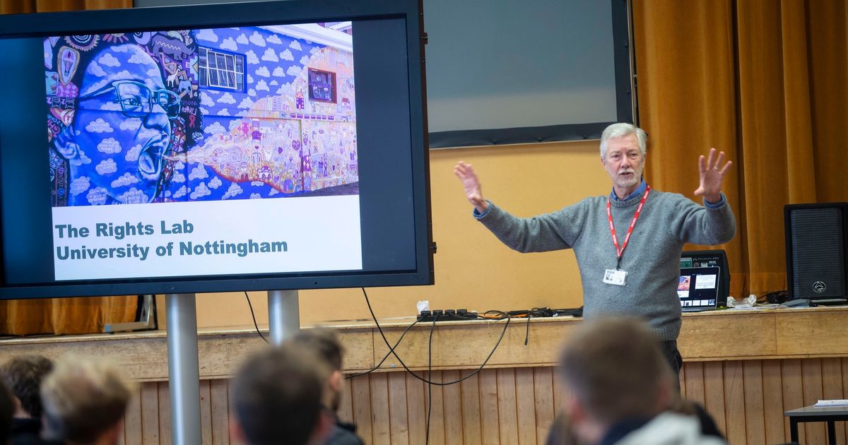 College of FE students are given talk on human rights