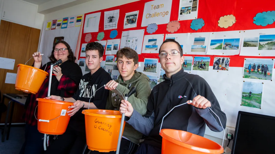 Students up to the task of cleaning eight beaches