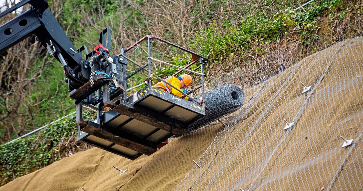 Cliff stabilisation is three-quarters of work on Cow’s Horn steps