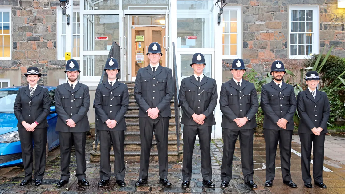 Passing out parade for latest eight Guernsey Police recruits