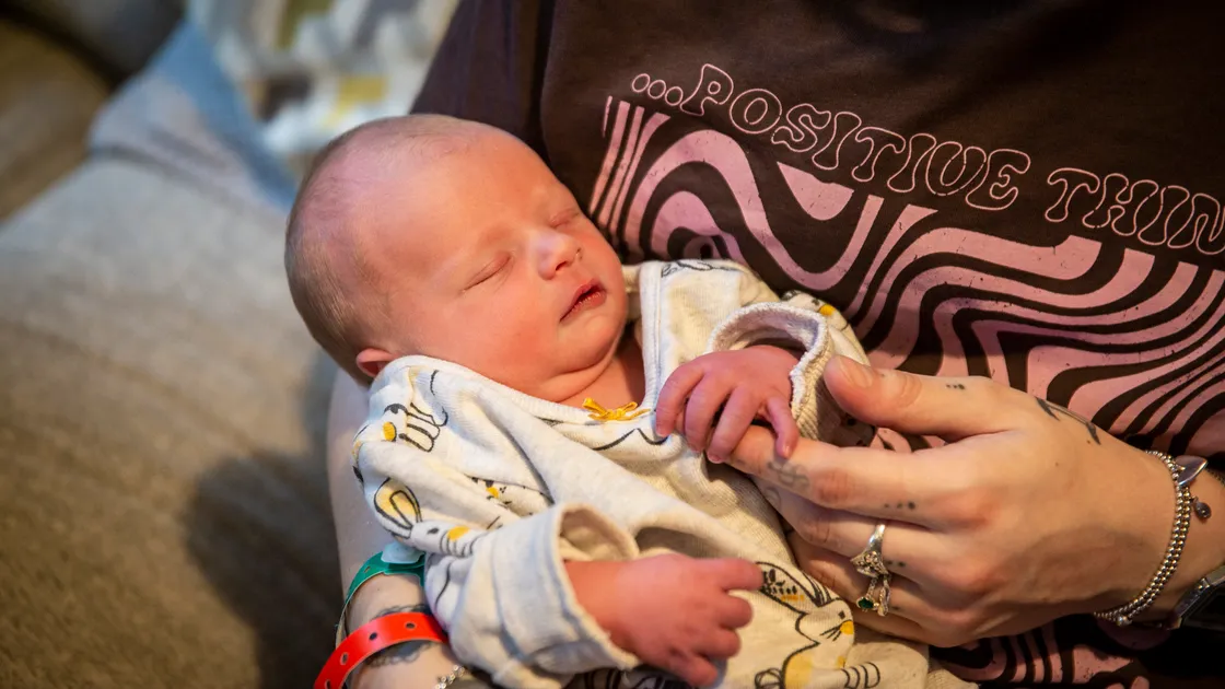 New arrival Odin is third in family born on New Year’s Day