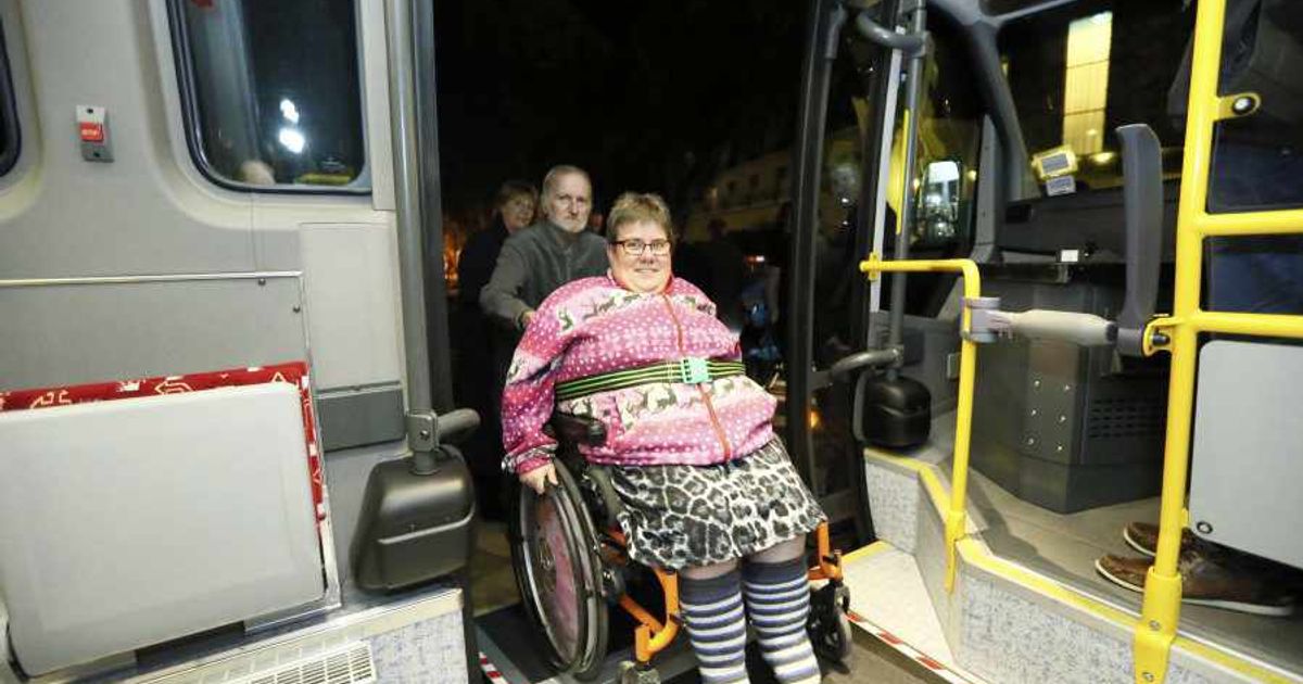 Sam sees benefits of independence for disabled people brought by P1 bus ...