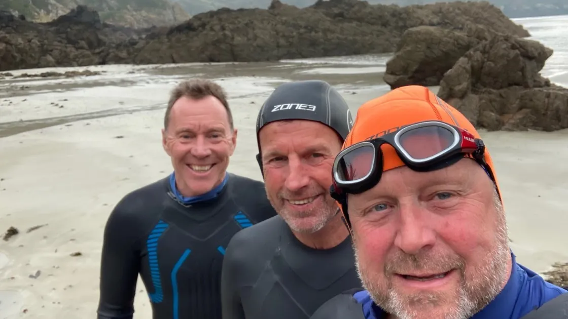 Trio smash their 188km charity swim deadline