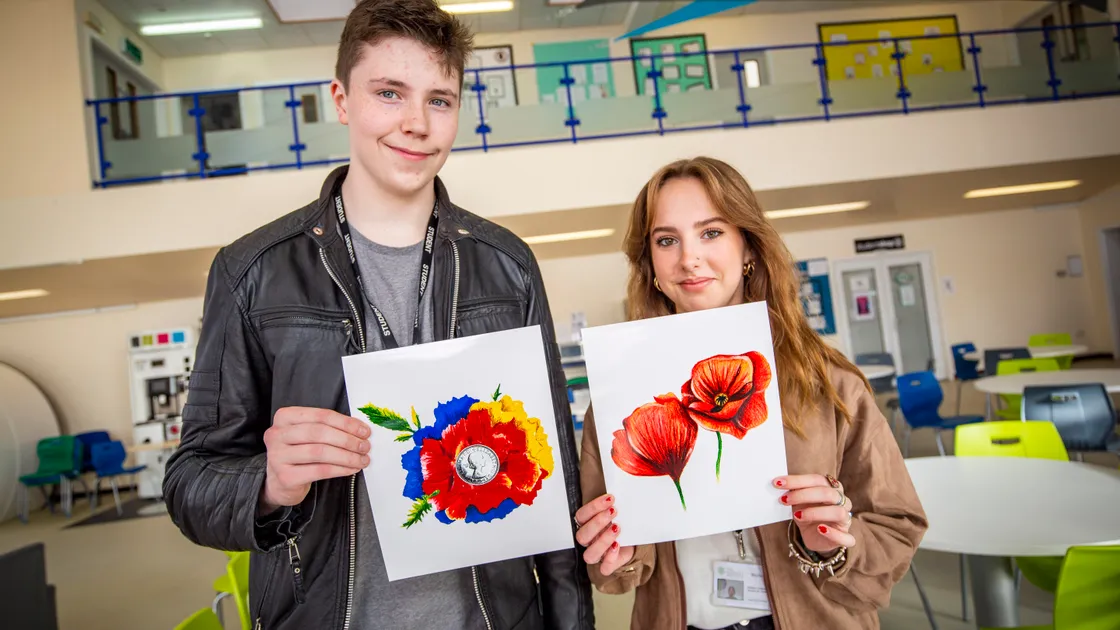 Ukraine flag incorporated into winning design for poppy bus